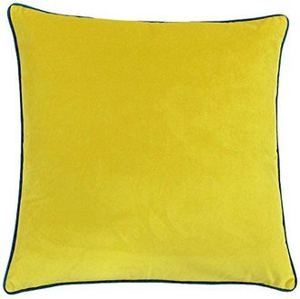 Riva Paoletti Meridian Kissenbezug, Polyester, Teal, 55 x 55cm