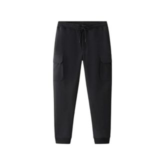 Woolrich Leichte Fleece-Jogginghose - - Trousers - Herren - Schwarzk - S