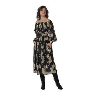 Laurence Bras Femme, Robes, Noir, Taille: 36 FR Robe Fantasy Lurex