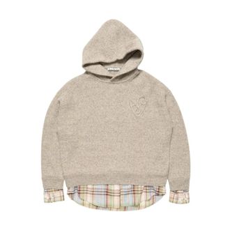 Acne Studios Layered Knit Hoodie - - Knitwear - Damen - Beige - S