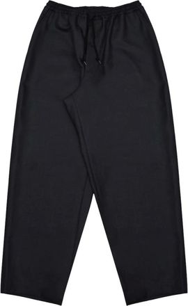 Comme Des Gar&ccedil;ons Homme, Pantalons, Noir, Taille: L Wool Gabardine Pantalons