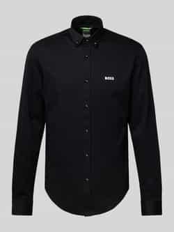 HUGO BOSS Slim Fit Freizeithemd mit Button-Down-Kragen Modell MOTION