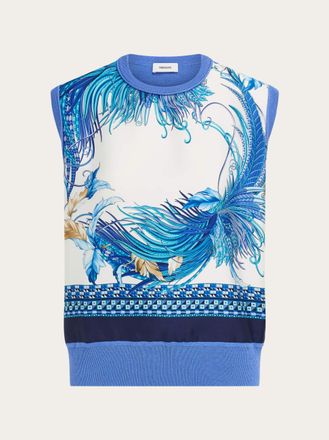 Ferragamo Damen Stricktop Blau