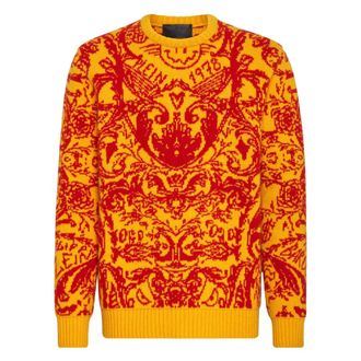 Philipp Plein Homme, Pulls, Multicolore, Taille: 3XL Pullover Round Neck LS