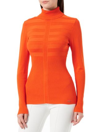 Morgan Damen 132 cm Pullover, Orange, Medium