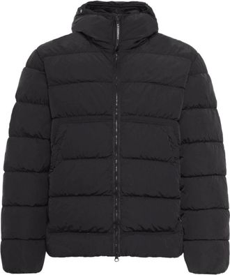 C.P. Company C.p. Company, Homme, Vestes, Noir, Taille: S Chrome-R Goggle Down Jacket