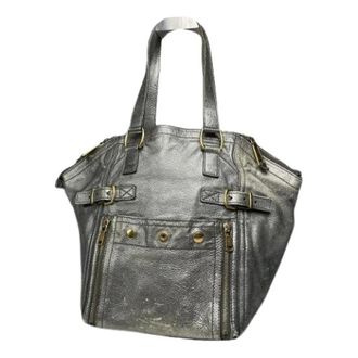 Saint Laurent Pre-owned Lederhandtasche - - Pre-owned - Damen - Grau - ONE SIZE