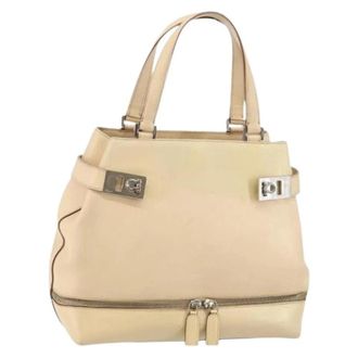 Ferragamo Pre-owned Lederhandtasche - - Pre-owned - Damen - Beige - ONE SIZE
