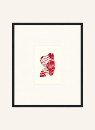 Any Image Any Image Wandbild Roter Rhythmus Mit Rahmen schwarz