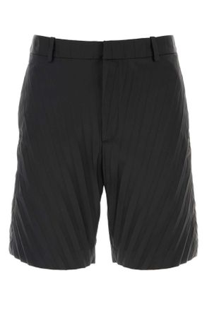 Valentino Garavani Schwarze Nylon-Bermuda-Shorts