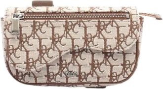 Dior Sac en toile Saddle Travis Scott Cactus Jack Pre-owned - Femme - Pre-owned - Beige - Taille: ONE Size