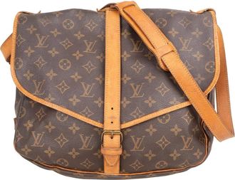 Louis Vuitton Crossbody Bags - Louis Vuitton Canvas Monogram Saumur 35 Crossbody - Gr. unisize - in Braun - f&uuml;r Damen