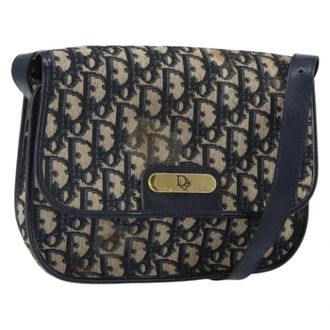 Dior Pre-owned Trotter Canvas Schultertasche - - Pre-owned - Damen - Blau - ONE SIZE