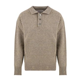 Amaranto Woll-Kaschmir-Polohemd - - Tops - Herren - Beige - S