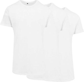 Build Your Brand Herren Shaped Long Tee 3-Pack T-Shirt, Weiß (Wht/Wht/Wht 01205), XXL