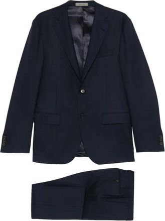 Corneliani Homme, Costumes, Bleu, Taille: M Wool Suit