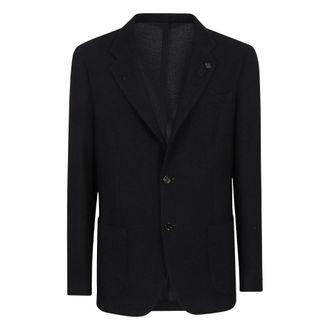 Lardini Liknit Jacket - - Suits - Herren - Schwarzk - S