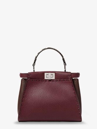 Fendi Peekaboo Mini leather crossbody bag - FENDI - gender_Woman