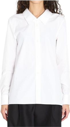 Loewe Femme, Blouses et Chemises, Blanc, Taille: 40 FR Chemise en popeline de coton