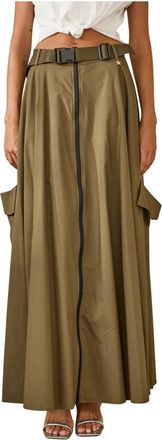 Souvenir Femme, Pantalons, Vert, Taille: 36 FR Falda Bolsillos Militar