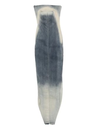 Rick Owens Schulterfreies Jeanskleid - Blau