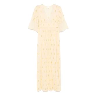 Antik Batik Fany Long Dress - Femme - Robes - Orange - Taille: 40 FR