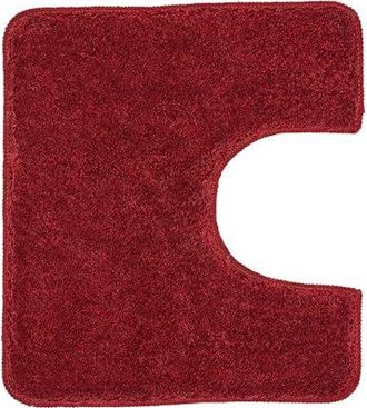 Kleine Wolke WC-Vorleger Seattle / 55 x 50 cm/Farbe Granat Badteppich, Polyester, 55x50x3 cm, 4071468130