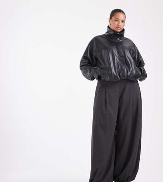 Asos Curve Ballon-Jogger im Tailored-Stil in Grau