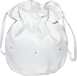 Flora Sac à main pour demoiselle dhonneur, sac à main pour demoiselle dhonneur, sac à main pour fille, blanc, taille unique