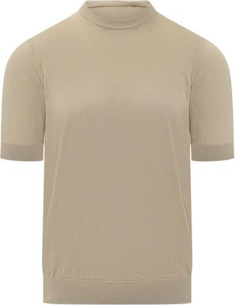 FILIPPO DE LAURENTIIS Homme, Pulls, Beige, Taille: XL Maglia Giro MC Crepe
