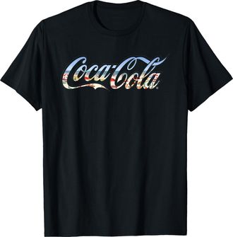Coca Cola Ware T-Shirt Schwarz Unisex Klein Klassisch Kurzarm Crew-Ausschnitt Lizenziertes Design Hochwertige Verarbeitung Strandliebhaber