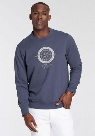 DELMAO Sweatshirt lange Ärmel, lässige Passform, mit Print, Rundhals