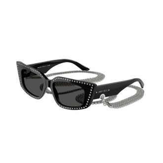 Jimmy Choo London Authentische Premium-Brille mit Top-Qualit&auml;t - - Accessories - Damen - Schwarzk - 52 MM