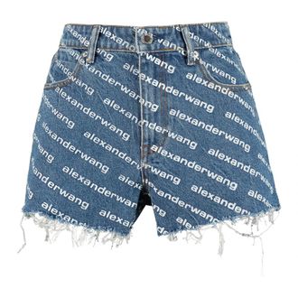 Alexander Wang Bite Denim Shorts - - Shorts - Damen - Blau - W26