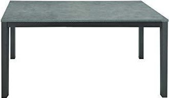 Konte Design Fashion Commerce Tisch ausziehbar, Holz 120x80x75 cm grau