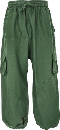 Guru Shop Goahose, Herren Yoga Hose, Bequeme Freizeithose - Olive Gr&uuml;n, Baumwolle, Size:L/XL