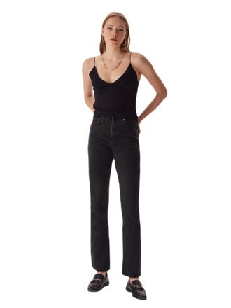 LTB Jeans Jeans Damen Camada Freizeit-Top, Black 200, Large