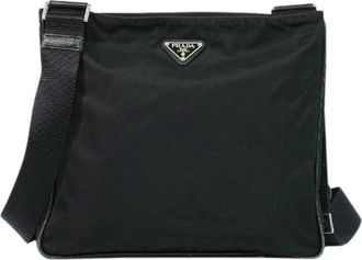 Prada unisex, Pre-owned, Noir, Taille: ONE Size Sac bandouli&egrave;re en nylon Pre-owned