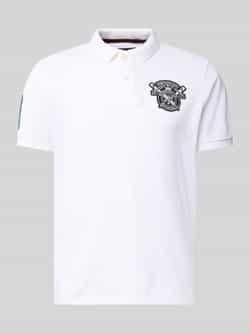 Superdry Regular Fit Poloshirt mit Label-Patches