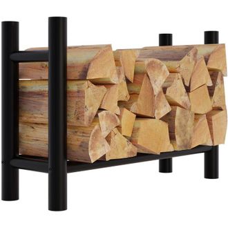 Clp Porte-bois dArdere medya noir autour, 30x80x60 cm