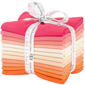 Robert Kaufman Fabrics Fat Quarter Kona Baumwoll-Melonenkugel-Palette, 12 St&uuml;ck/B&uuml;ndel