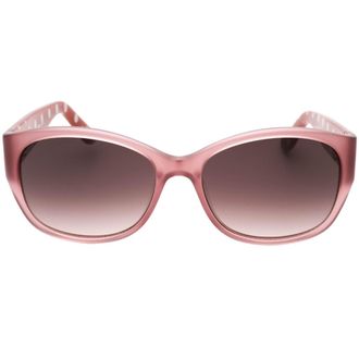 Juicy Couture Sonnenbrille Mit Braunen Sf-gl&auml;sern Und Pflaumenfarbenem Hintergrund