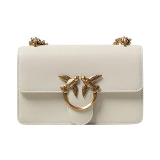 Pinko Pinko, Femme, Sacs, Blanc, Taille: ONE Size Love Birds Bandouli&egrave;re Mini Sac