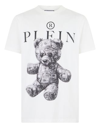 Philipp Plein Kurzarm-Rundhals-T-Shirt Skull