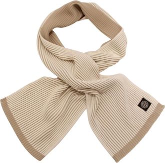 Stone Island Homme, Accessoires, Beige, Taille: ONE Size &Eacute;charpe Bicolore en Laine