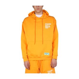 Pharmacy Industry Sweatshirt mit Logo-Print - - Sweatshirts & Hoodies - Herren - Orange - S