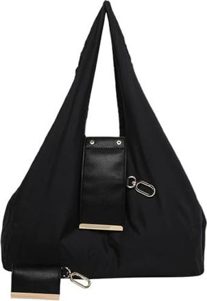 Generico Tote Bag - Expandable Leather Key Chain Bag Folding Key Holder Shopping Bag for Women Girls Students Teacher Travel Shopping Outdoor School