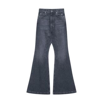 Rick Owens Homme, Jeans, Gris, Taille: W33 Flared Denim Jeans