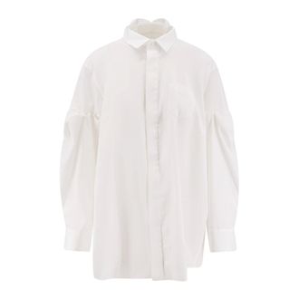 sacai Femme, Blouses et Chemises, Blanc, Taille: 38 FR Poplin Shirt