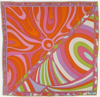 Emilio Pucci Foulard Aus Seide, Bedruckt